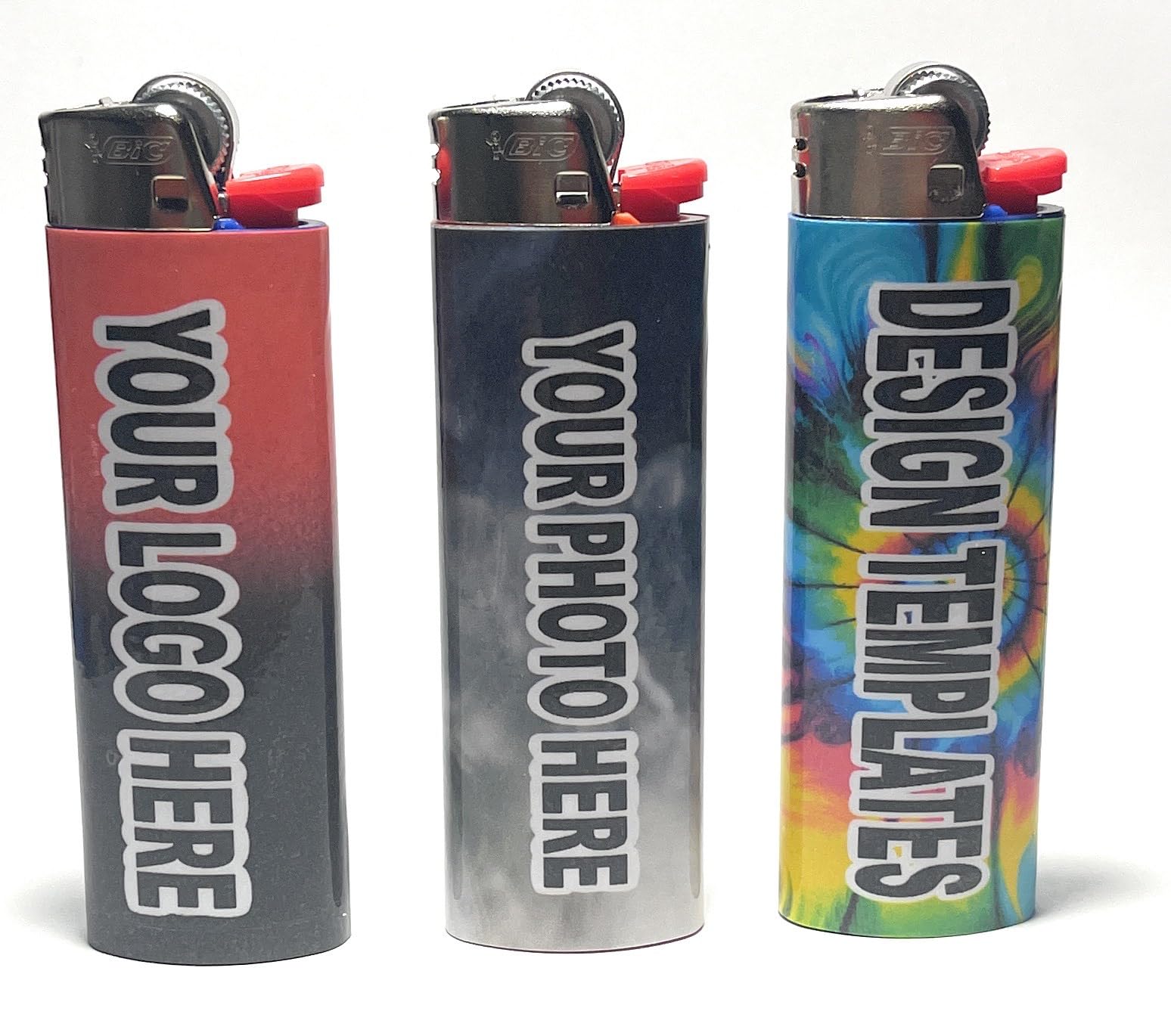 Amazon.com: Custom Photo Lighter 3 Pack Wrap - Custom Lighters with ...