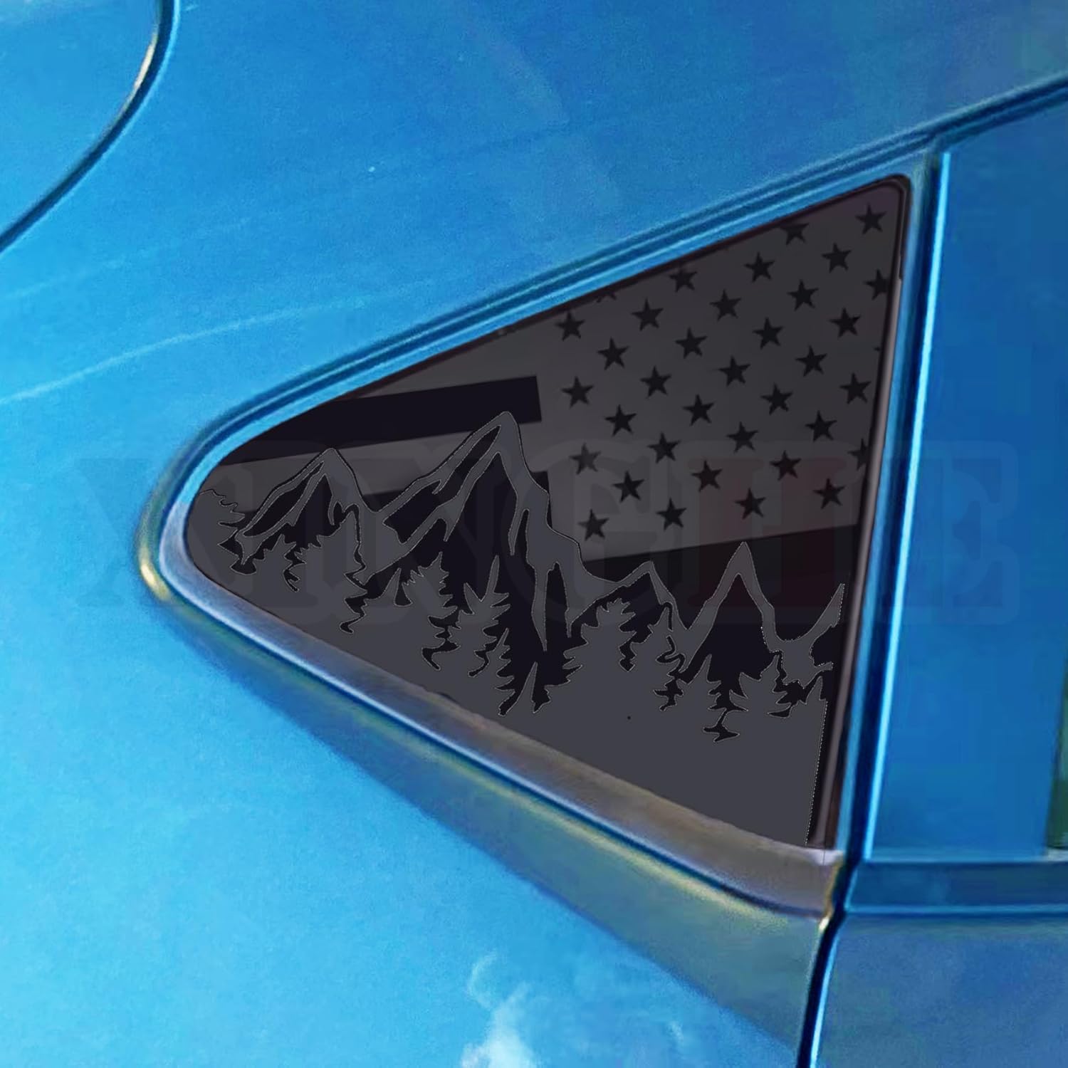 Amazon.com - for Suba ru Crosstrek 2024 Rear Side Window Mountain Decal ...