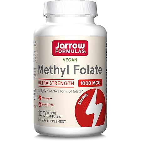 Amazon.com: Jarrow Formulas Methyl Folate 400 mcg Extra Strength - 60 ...