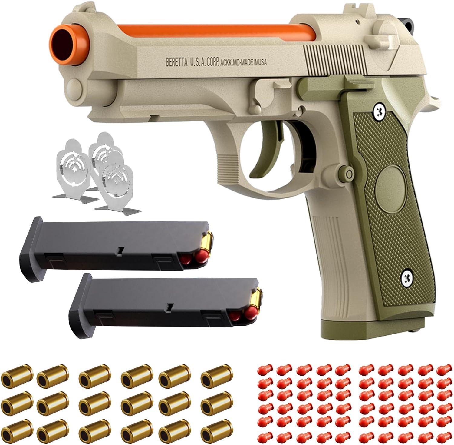 Amazon.com: Soft Bullet Toy Gun for Boys,Fidget Toy Gun,Toy Pistol with ...