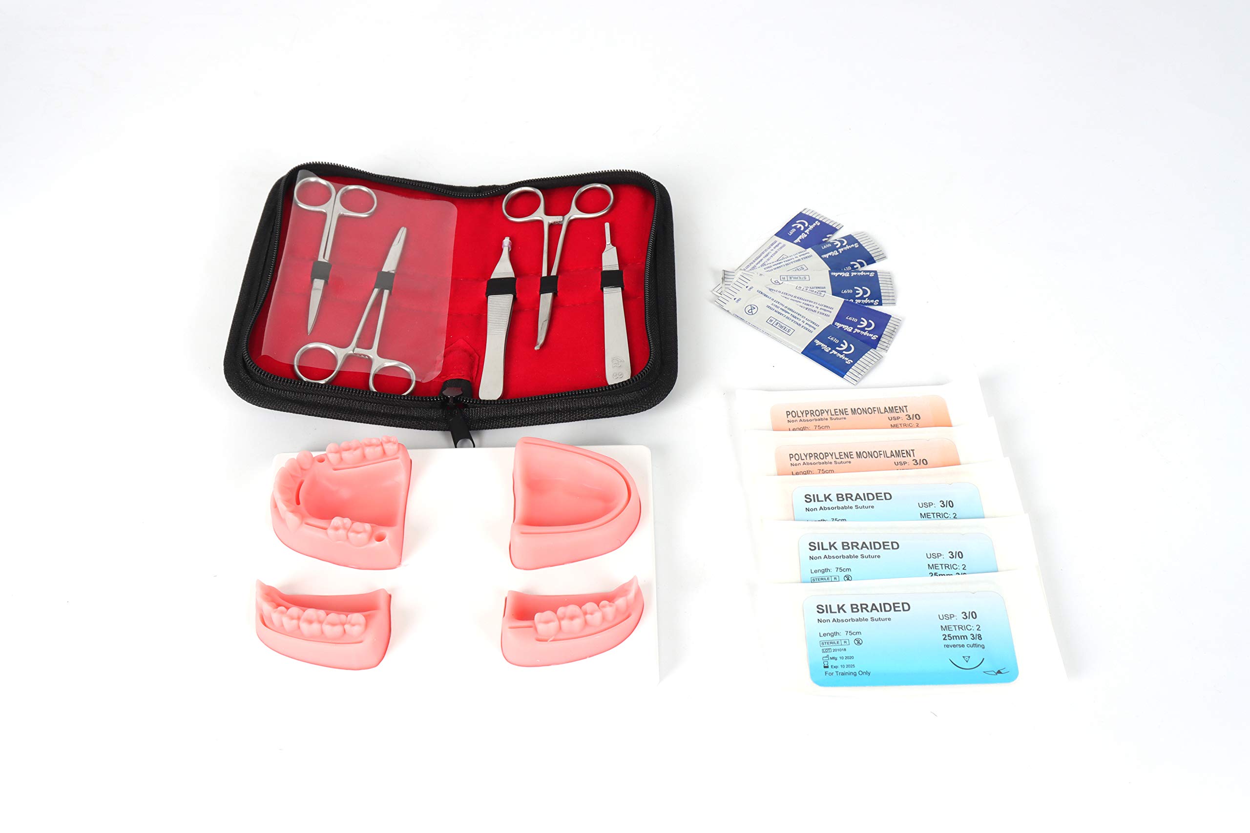 Buy LAY Dental Suture Practice Kit for Suture Training Medical 15 Piece ...