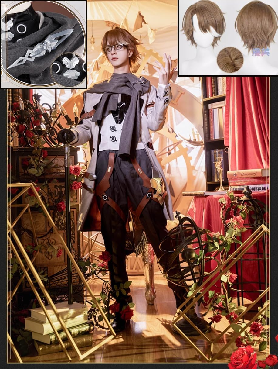 Amazon.co.jp: [DOZZZY] 崩壊：スターレイルグッズ ヴェルトコスプレ衣装 【ウィッグ +マフラー飾り付き 】コスチューム ...