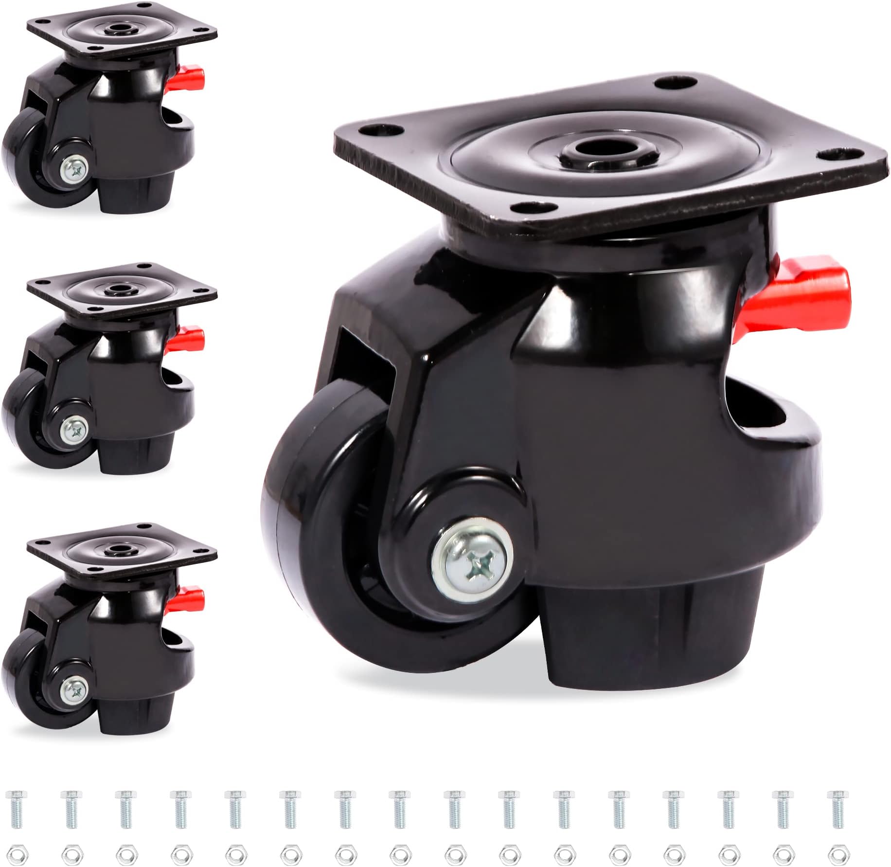 Amazon.com: Shepherd Hardware 8721E Hidden Swivel Plate Casters, 2-1/2 ...