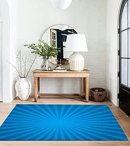 Amazon.com: Blue sunburst shape Sunburst background Radial rays Summer ...