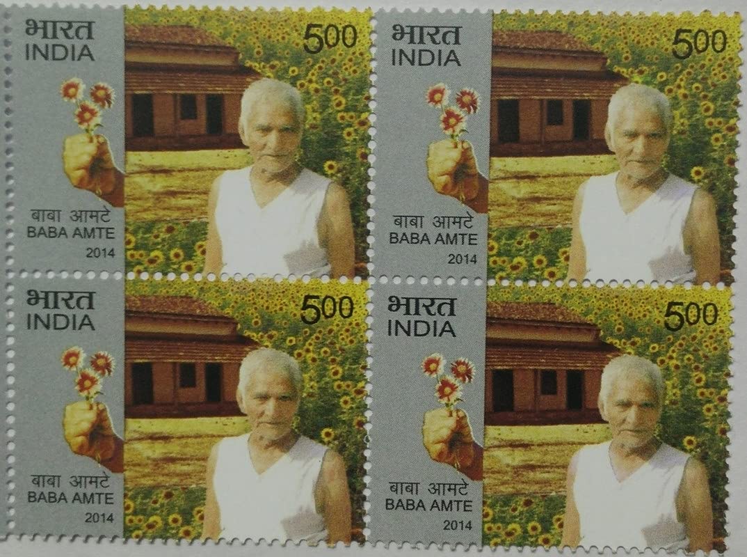 Baba Amte Personality, Social Worker, Flower, Building, Ashram Rs. 5 ...