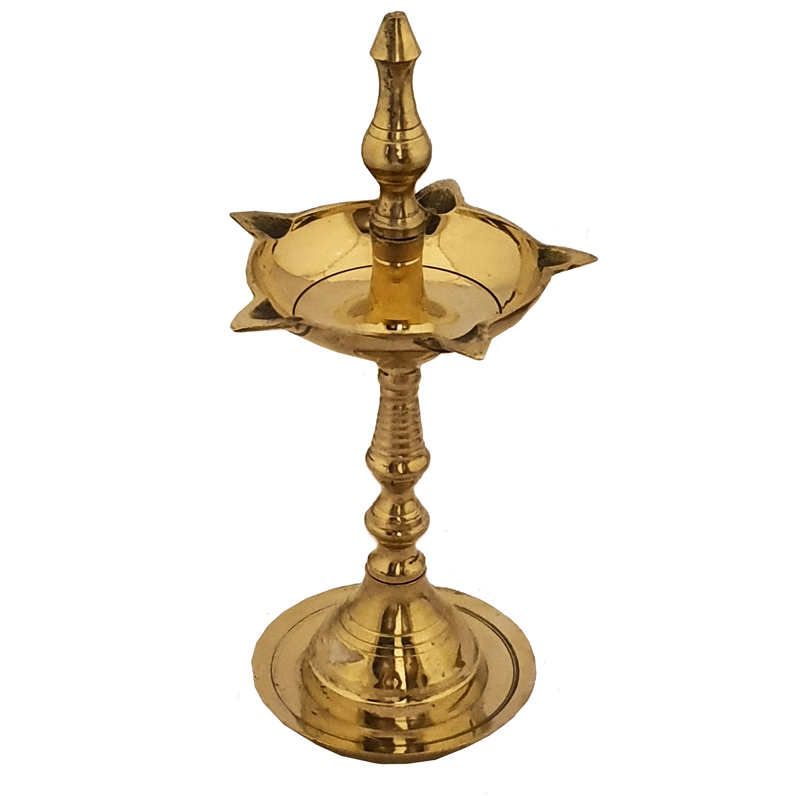 Buy Divya Mantra Indian Diwali Oil Lamp Pooja Diya Brass Light Puja ...