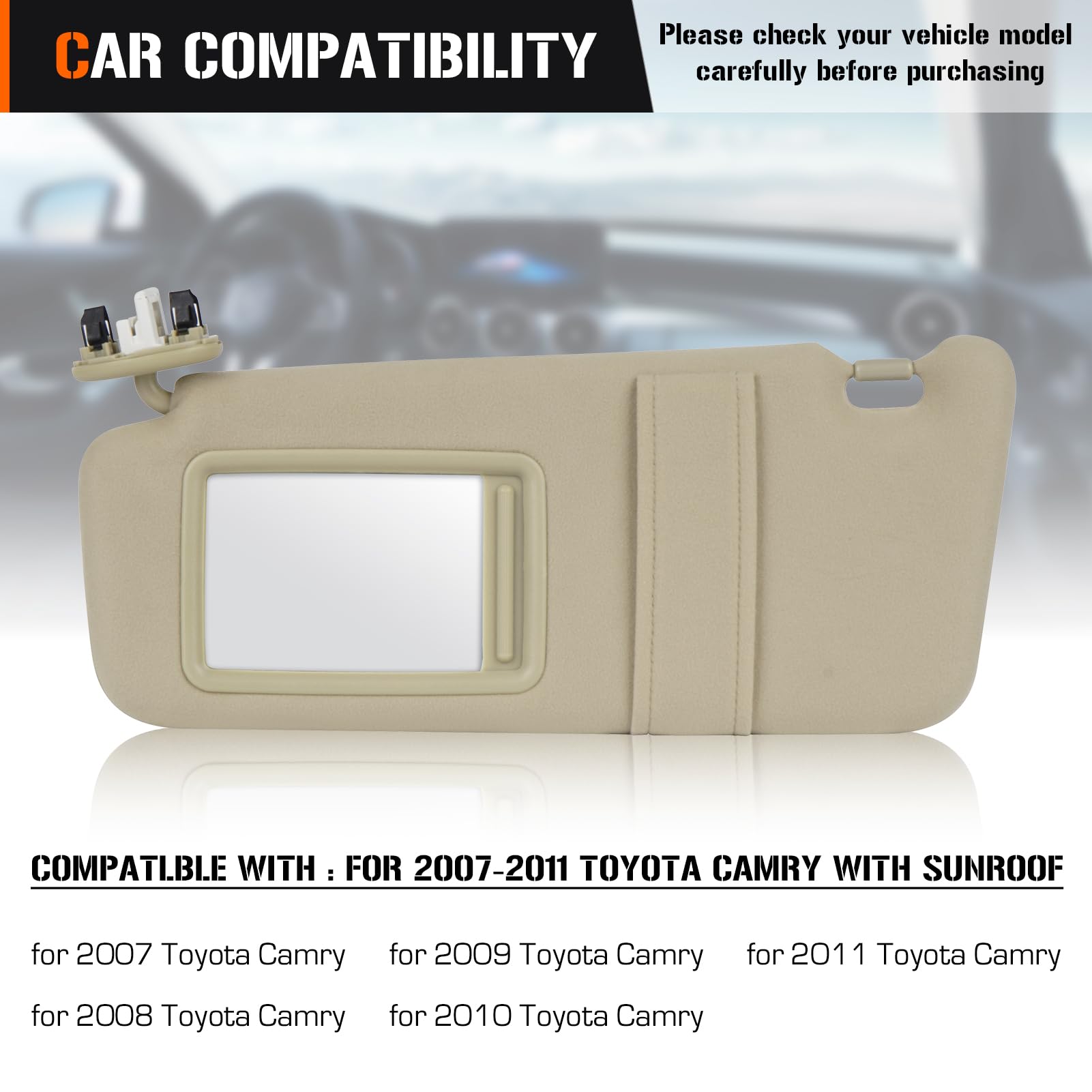 Sun Visor 2007 Toyota Camry