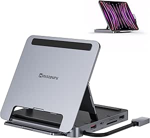 Amazon.com: Minisopuru iPad Docking Station - Foldable Tablet Stand for ...