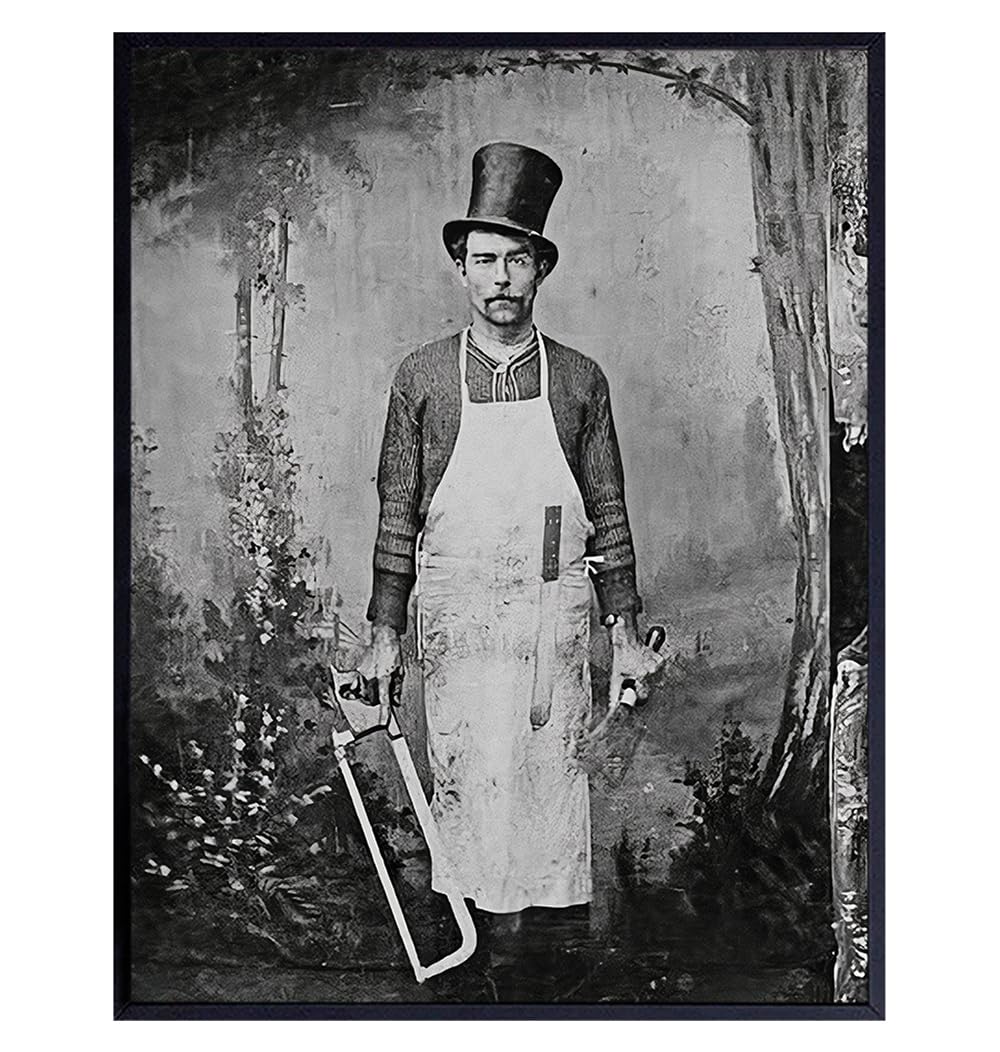 Amazon.com: Creepy Gothic Kitchen Wall Art LARGE 11x14 - Scary Goth ...
