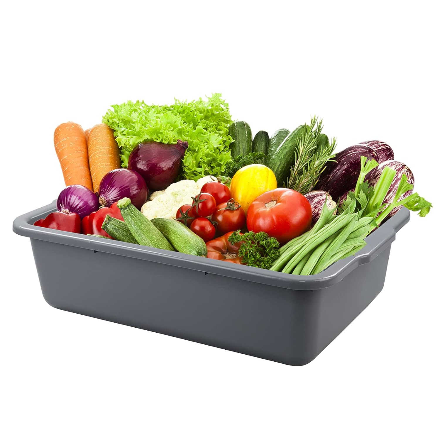 Set of 4 Large Grey Plastic Bus Tubs - 35 L Utility Boxes in Nepal at ...