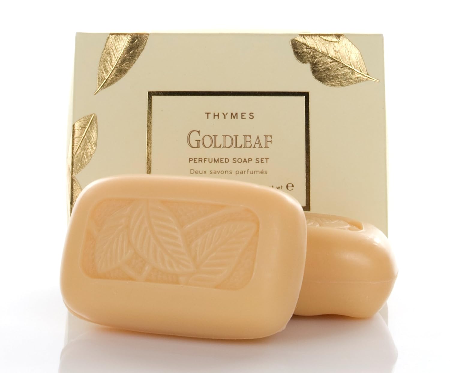 Amazon.com : Thymes Two Bar Soap Set, Goldleaf, 6-Ounce Box : Bath ...