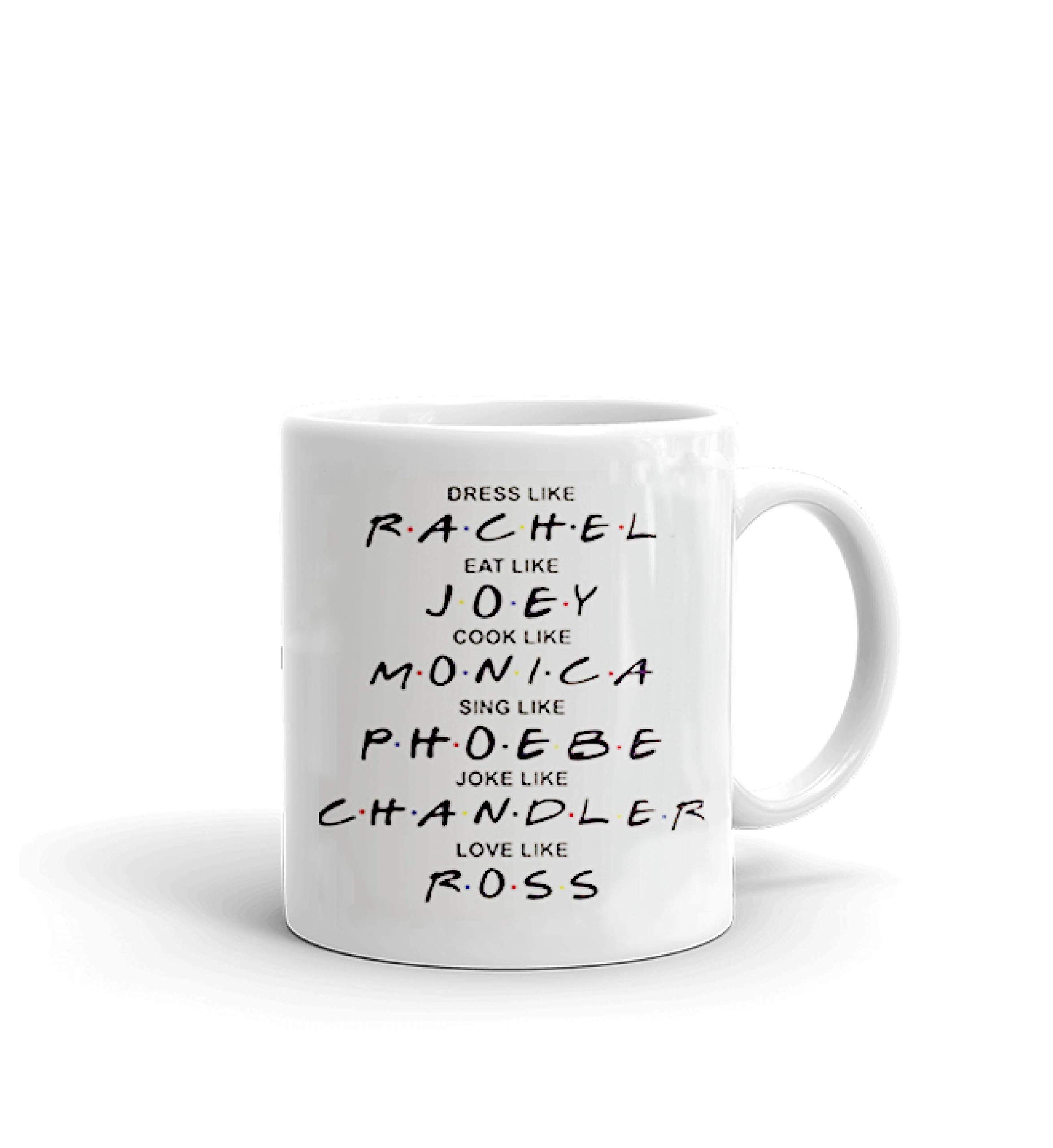 Buy Cool TV Props - Friends Character List Ceramic Coffee Mug - 11 oz ...