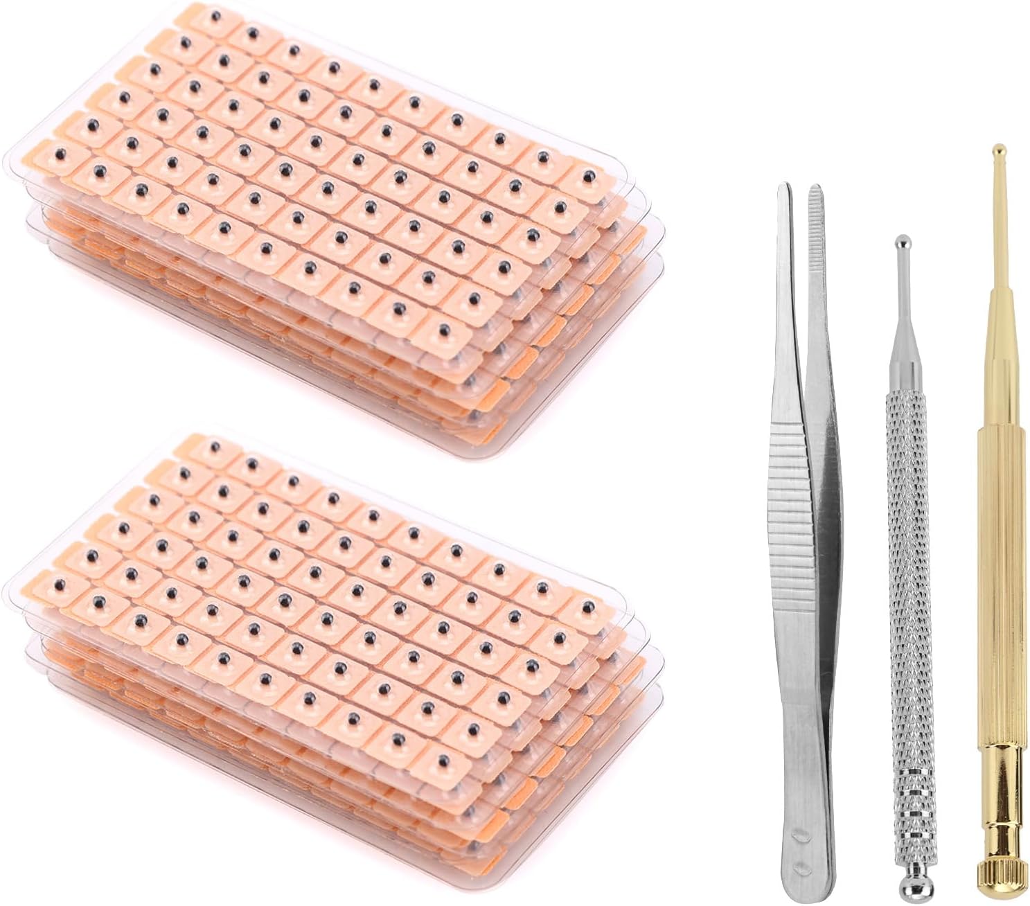 Amazon.com: 1200pcs Ear Seeds Acupuncture Kit, Ear Beads Acupressure ...