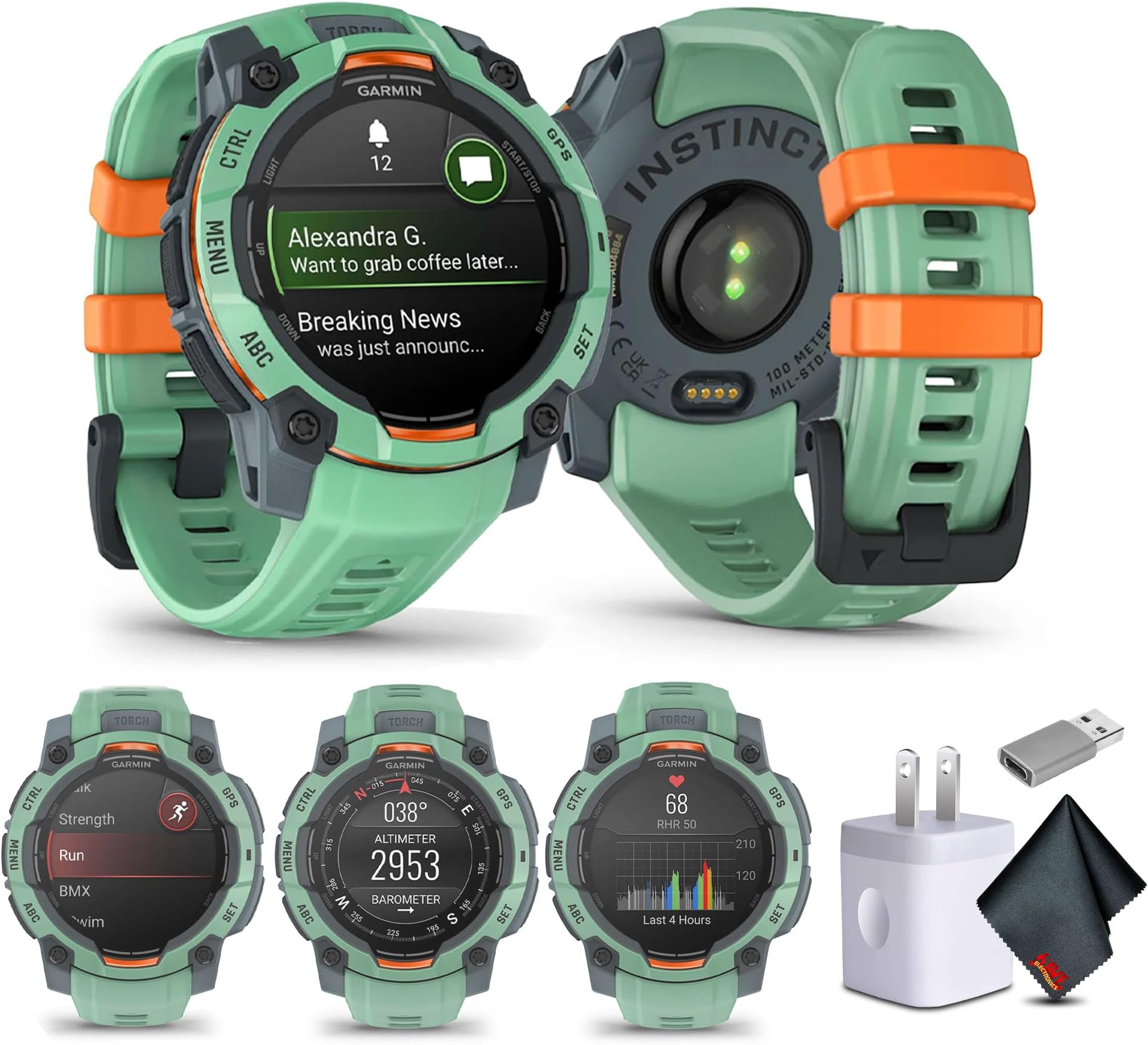 Amazon.com: Garmin Instinct 3 45mm AMOLED Display Outdoor GPS ...