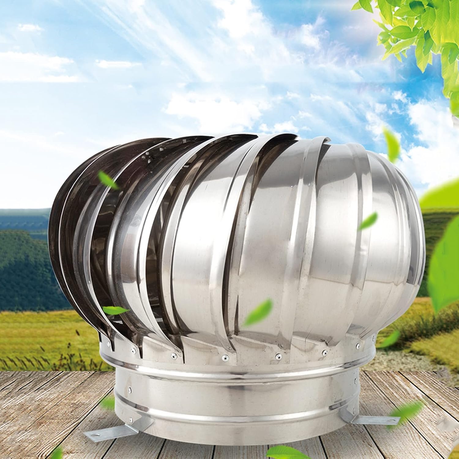 Amazon.com: Roof Ventilator Roof Wind Turbines Cap Vent Round, 15.7 ...