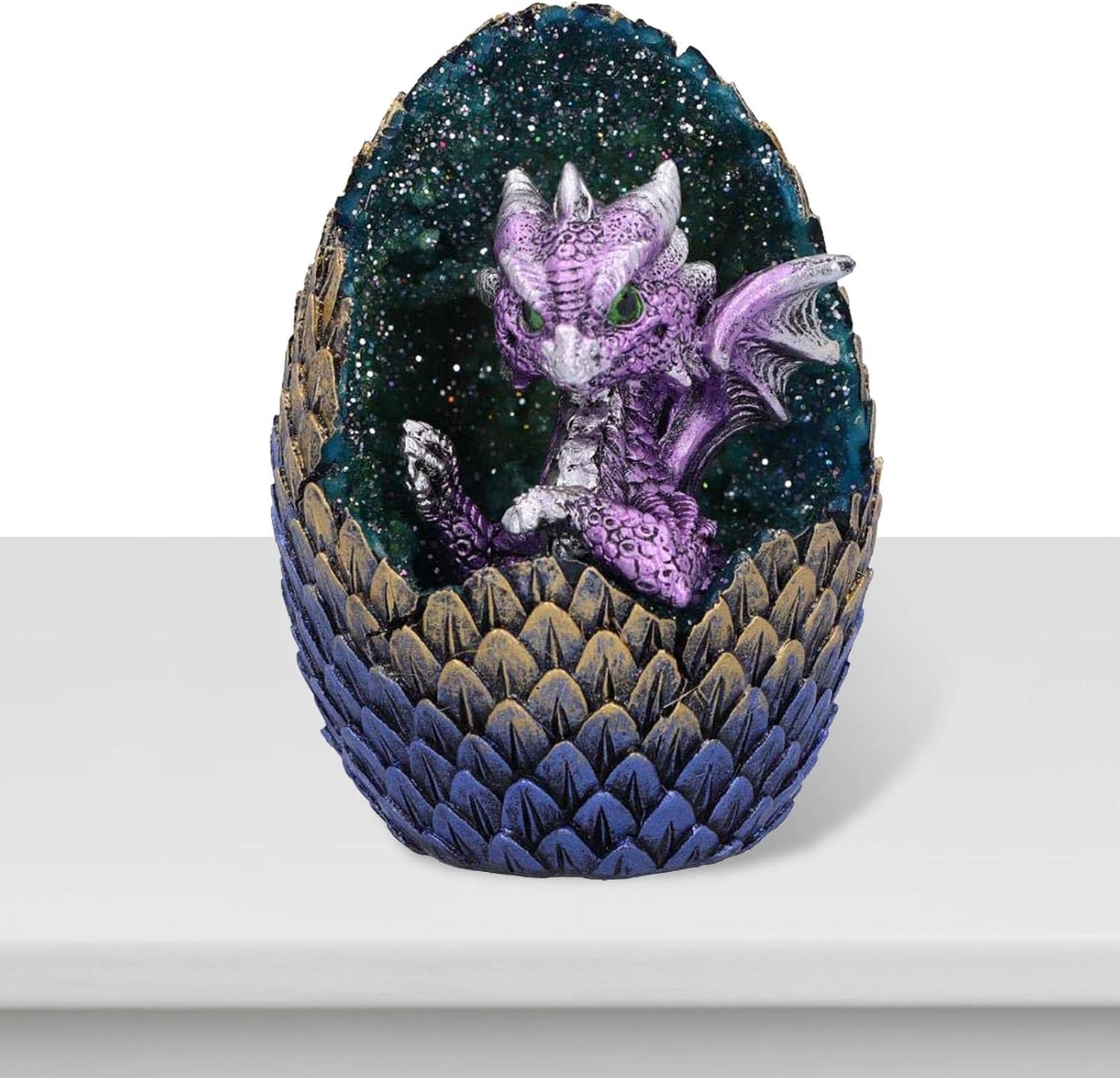 Corset | Resin Dragon Statues - Dragon Egg Sparkling Collectible Dragon ...
