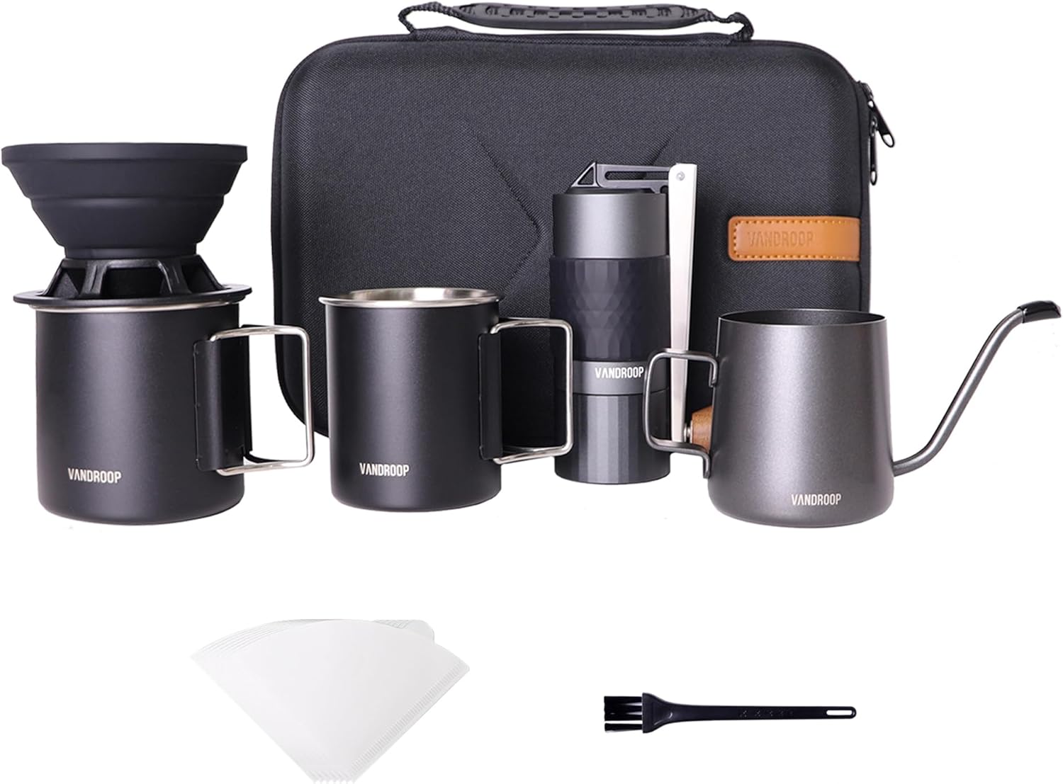Amazon.com: Vandroop Pour Over Coffee Maker Set, ALL in 1 Portable Set ...