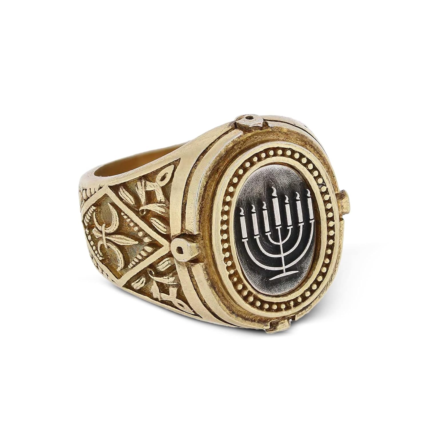 Amazon.com: Hanukkah Menorah Ring, Silver Menorah Jewelry, Handmade ...