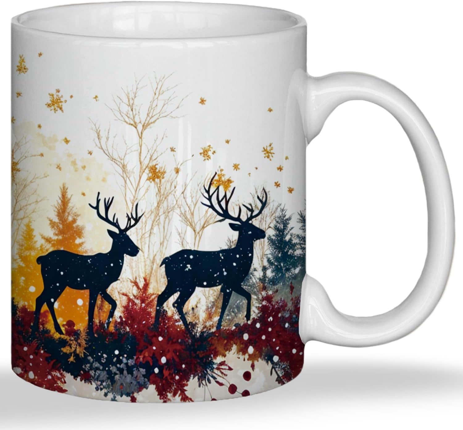 Amazon.com: MKIJUHB Christmas Deer Mug, Deer Gifts for Women Men ...