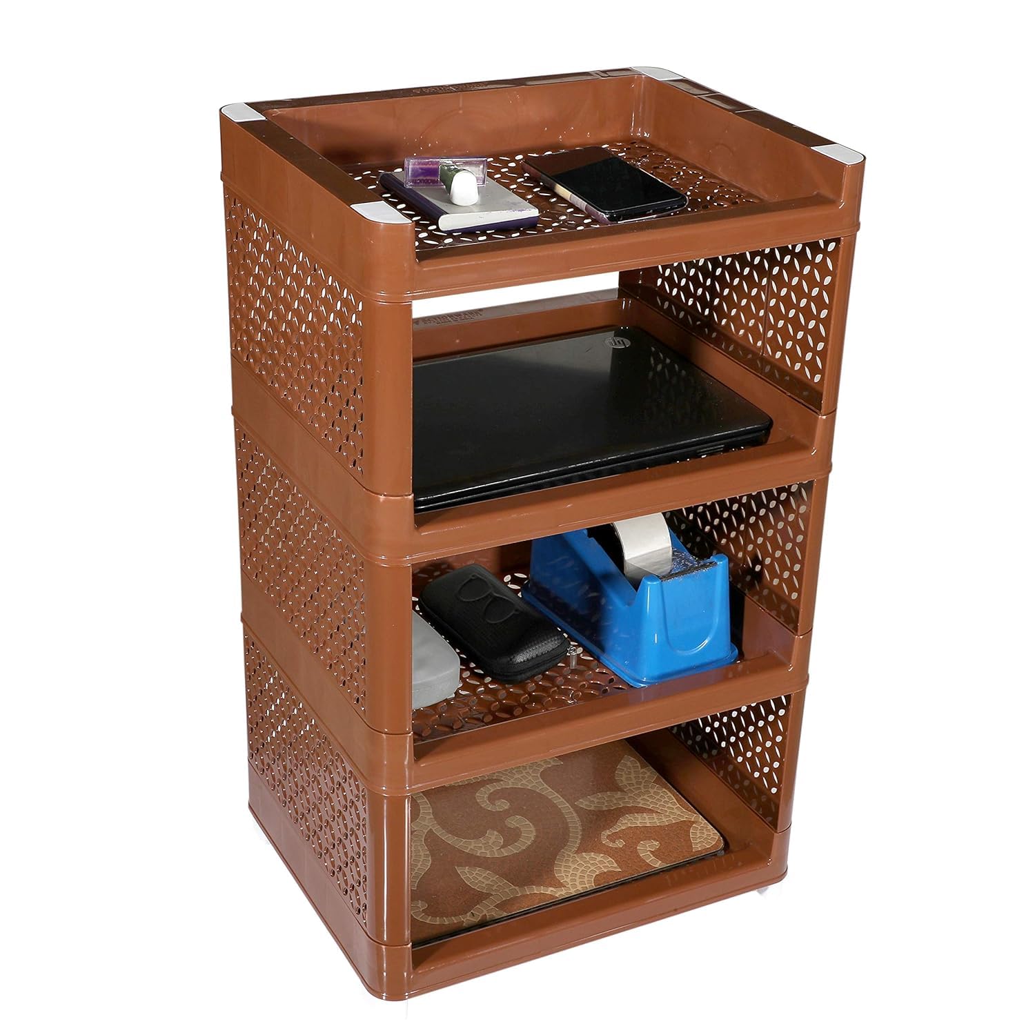 Dhwani Enterprise Plastic Book Storage is Play Rack Shelf Cabinet Unit ...