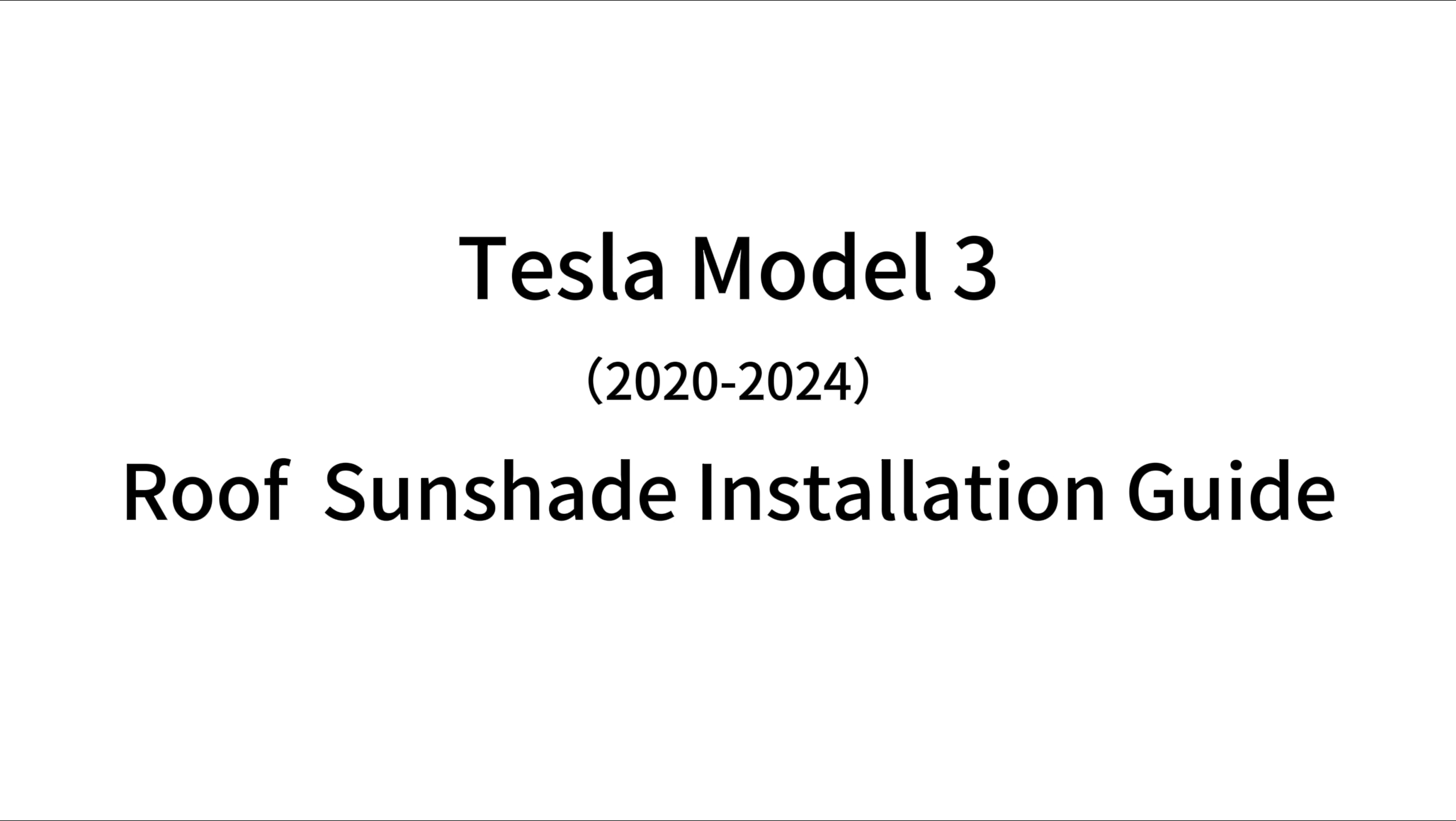 Watch Tesla Model 3 Roof Sunshade Install Guide - 2024 highland on ...