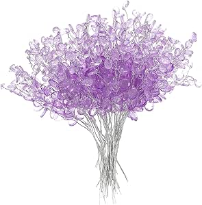 Amazon.com: IMIKEYA 50PCS Acrylic Bead Drop Stems Crystal Floral Picks ...