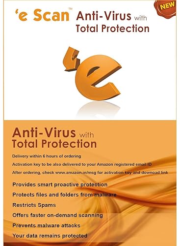eScan Anti-Virus with Total Protection Version 11 - 1 PC, 1 Year (Email ...