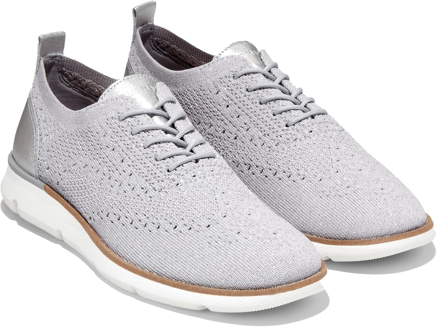 Amazon.com | Cole Haan 4. Zerogrand Stitchlite Oxford Microchip-Silver ...