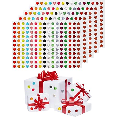 700 Assorted 5mm Sticky Coloured Dots Easy Peel Self Adhesive Colour ...