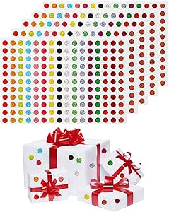 880 Pcs Small Coloured Dot Stickers, Small Circle Stickers Round ...