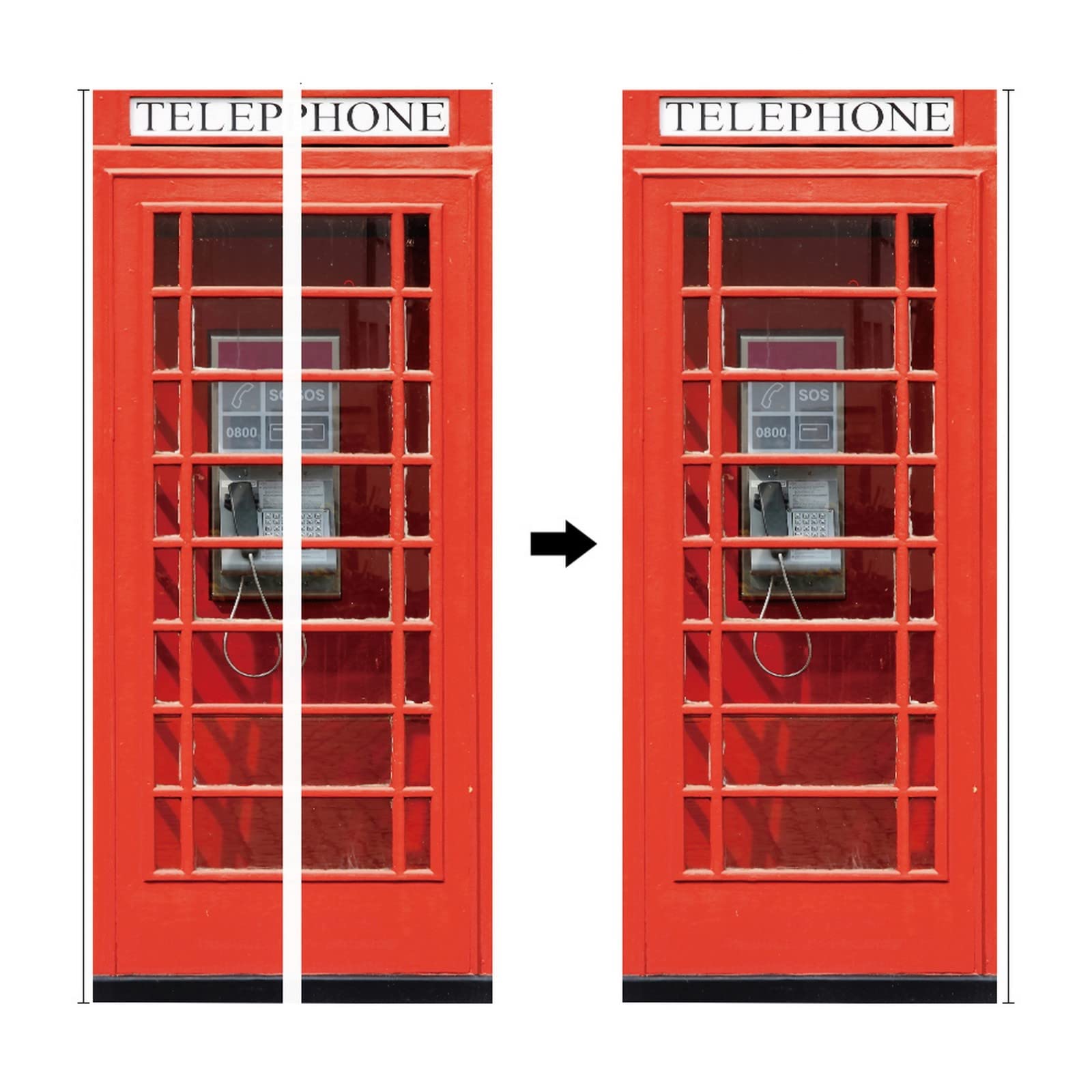 Door Cameras A.Monamour 3D Door Stickers For Interior Doors Red ...