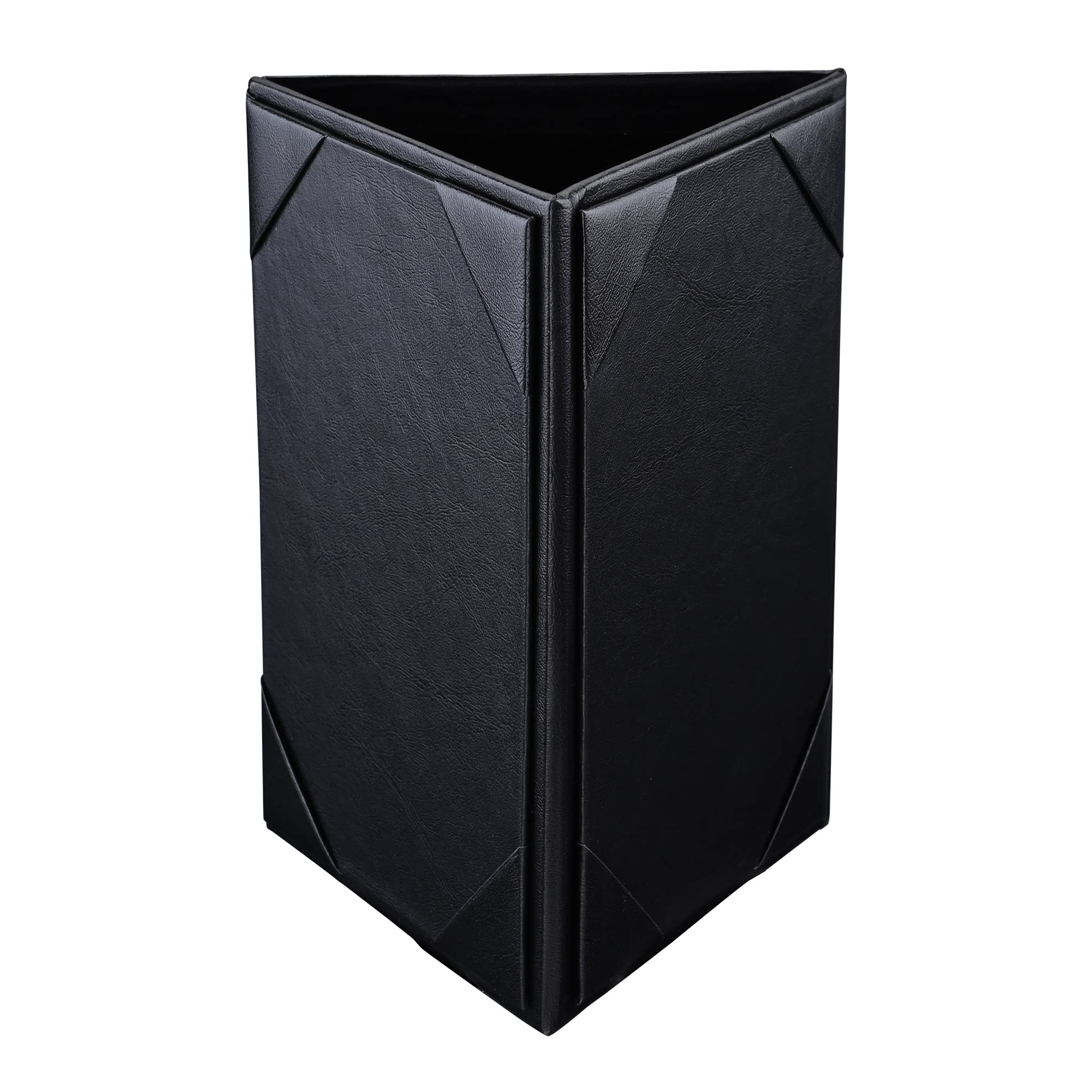 Snapklik.com : WeChef 10 Pack 4x6 3-Side Triangle Menu Holder Black ...