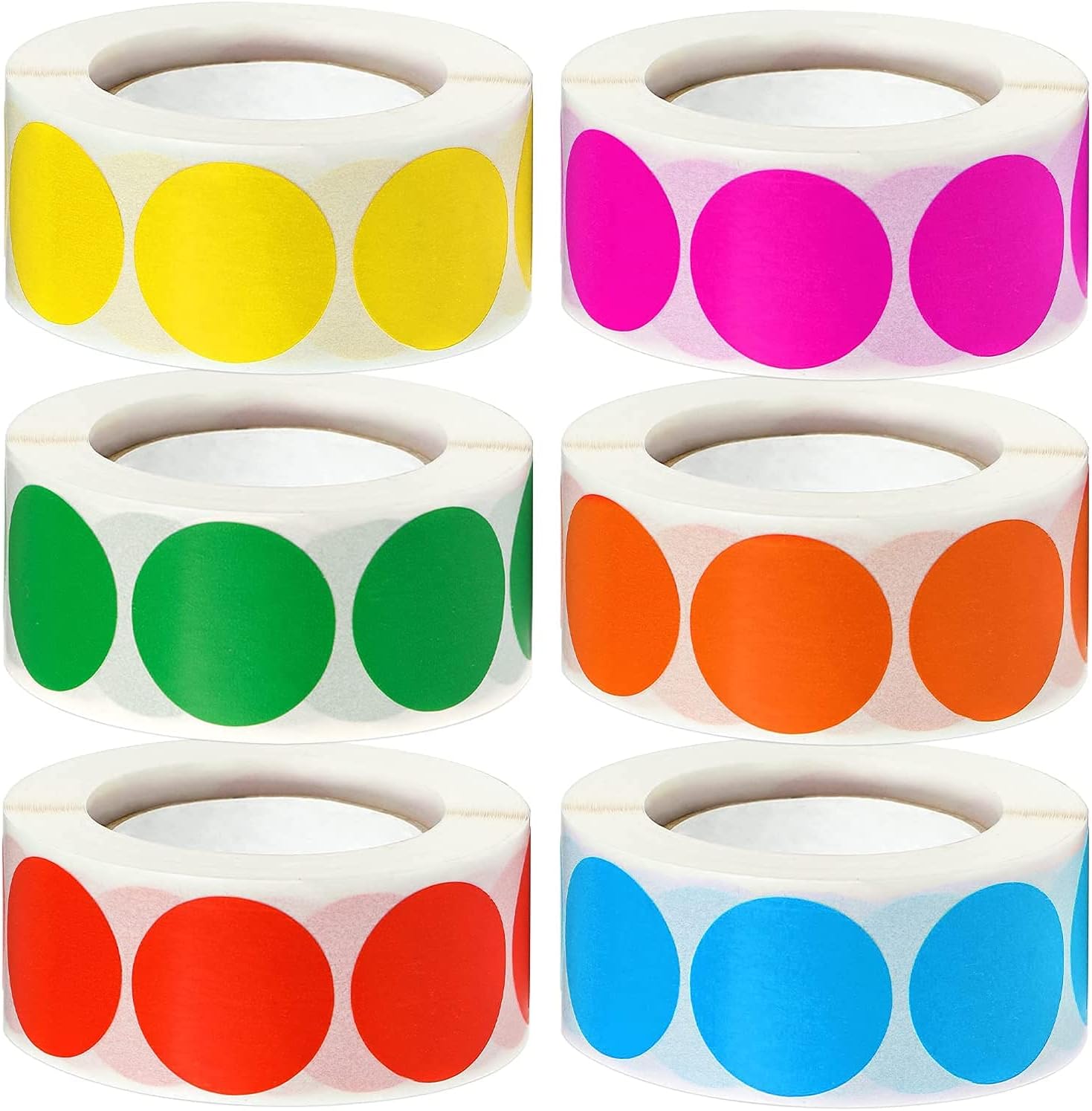 3 Inch Round Labels - Pack of 600 Circle Stickers, 100 Sheets - Inkjet ...