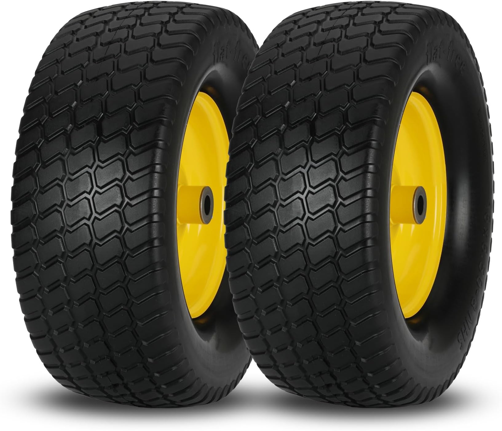Amazon.com: 16x6.50-8 Tire and Wheel, Flat Free Lawn Mower Tire 16x6.50 ...