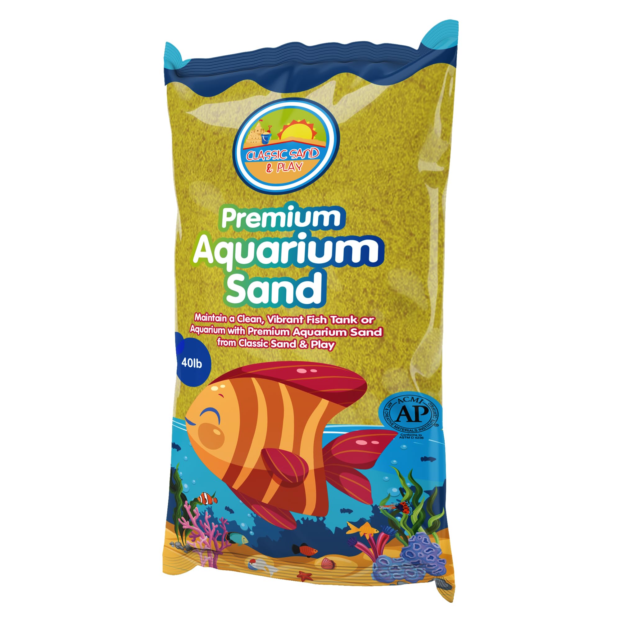 Amazon.com : CLASSIC SAND & PLAY Natural Aquarium Sand for Freshwater ...