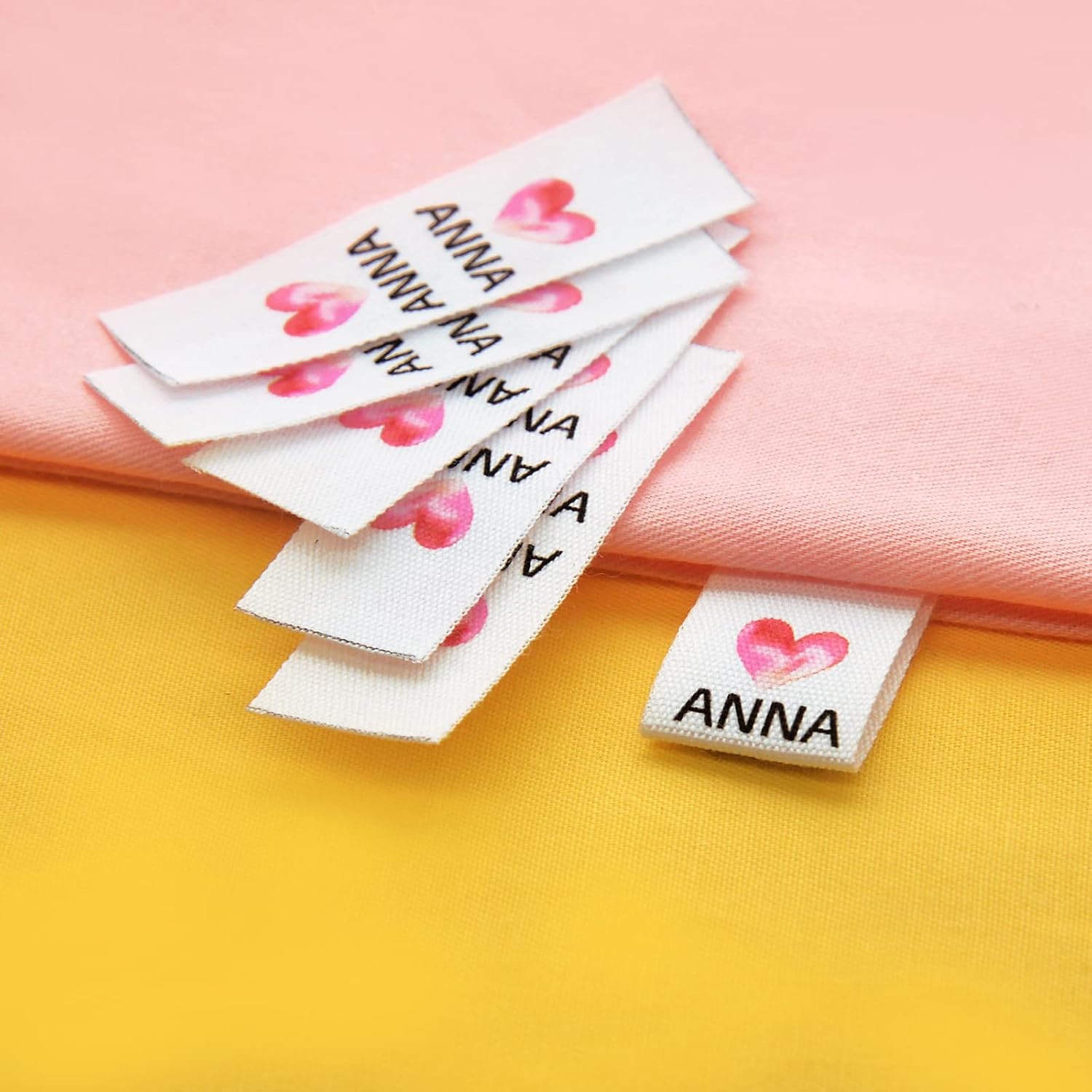 50 Pcs Custom Sewing label,custom printed fabric labels,Custom clothing ...