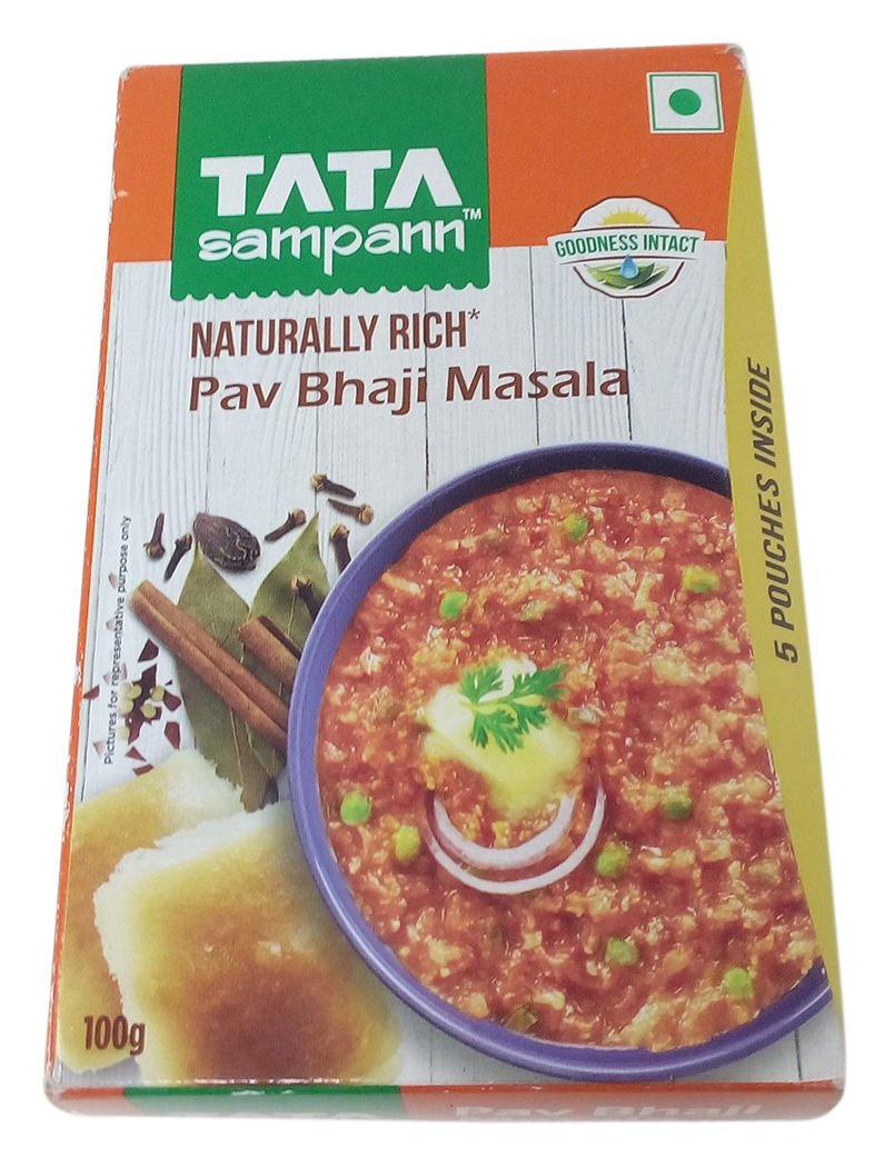 Tata Sampann Spice Powder - Pav Bhaji Masala, 100g Carton : Amazon.in ...