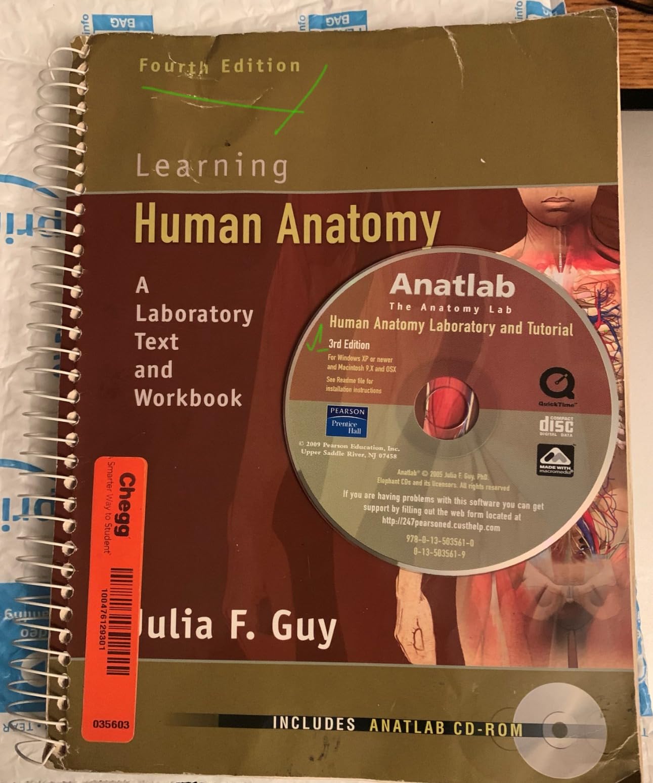 Learning Human Anatomy (4th Edition) [Spiral-bound]: Julia Guy MS Ph.D ...