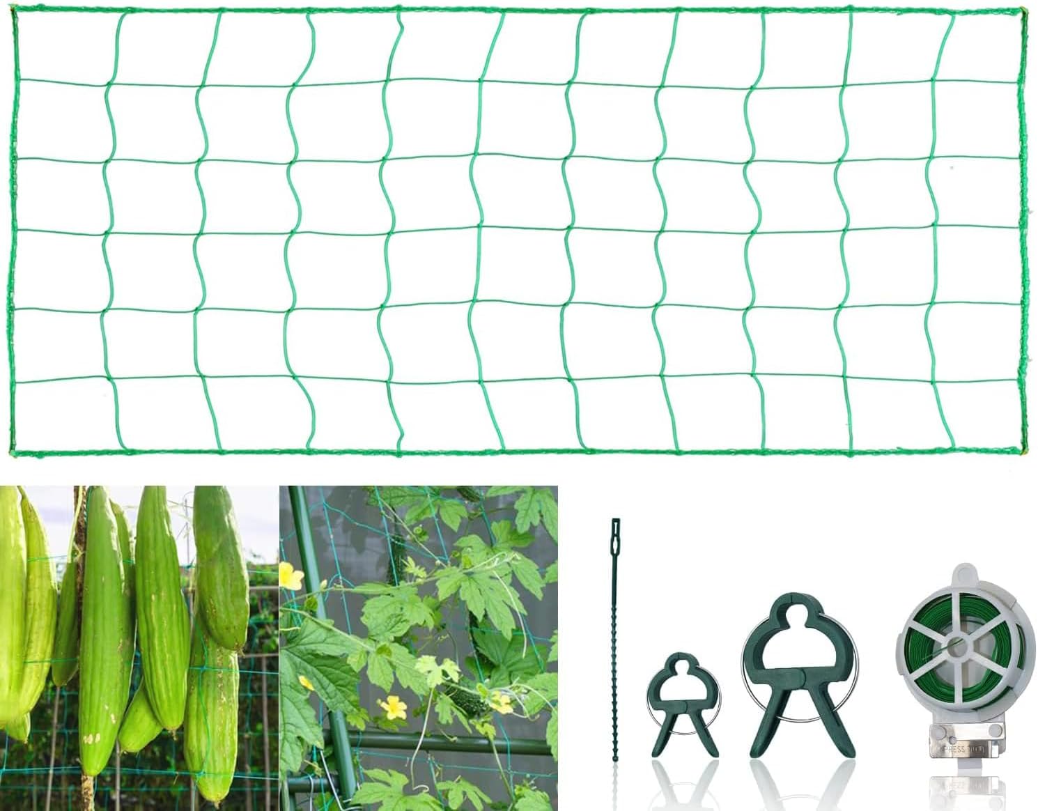 Rete per piante rampicanti, verde, supporto per piante rampicanti, rete ...
