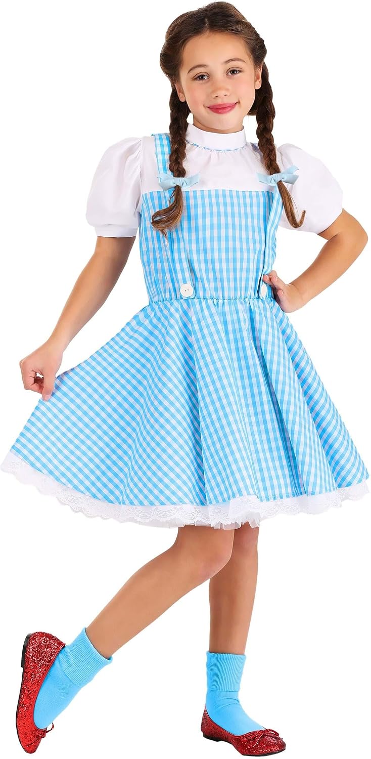 Classic Dorothy Wizard of Oz Costume for Girls - Child Polyester ...