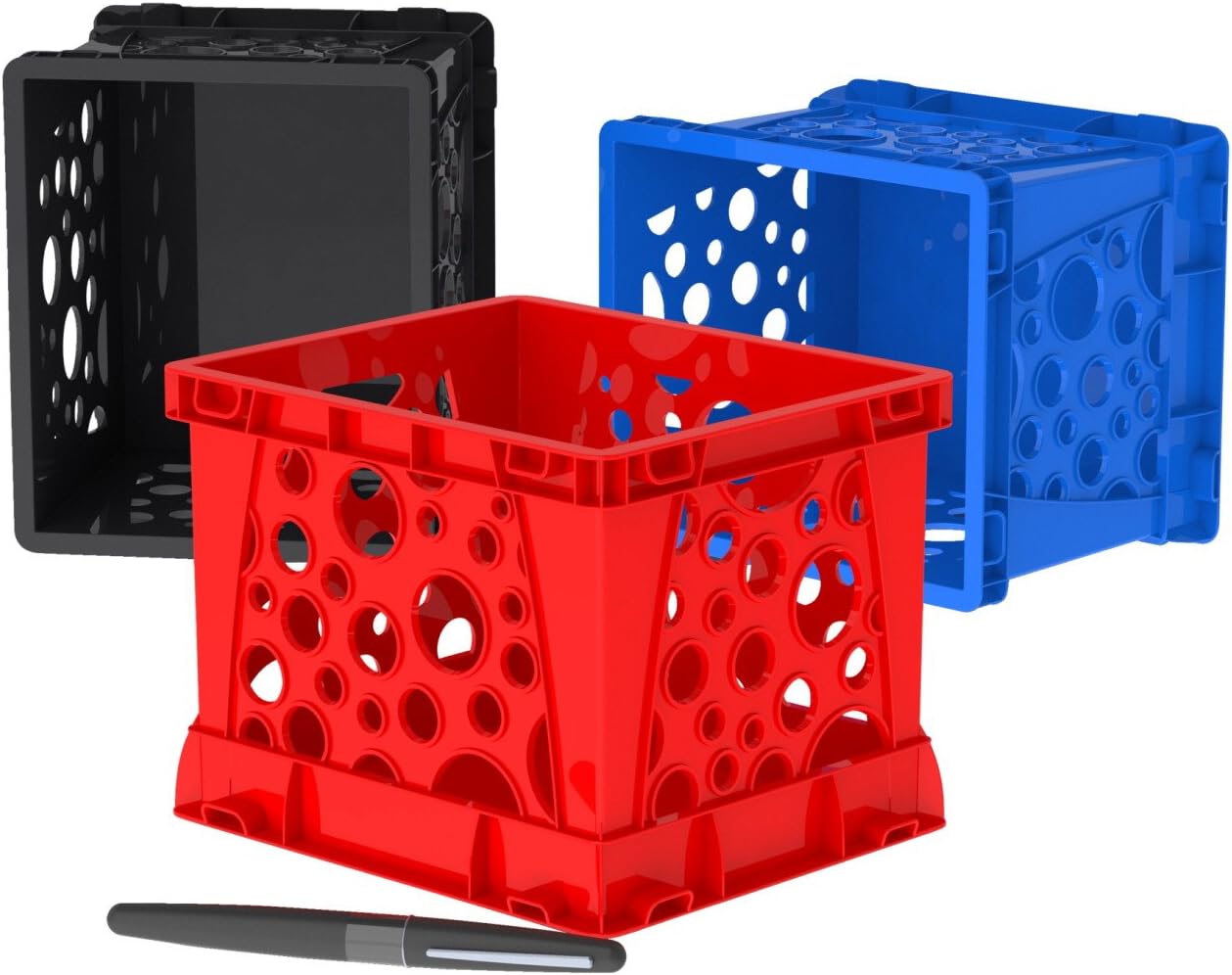Amazon.com : Storex Micro Crate, Classroom Colors : Office Products