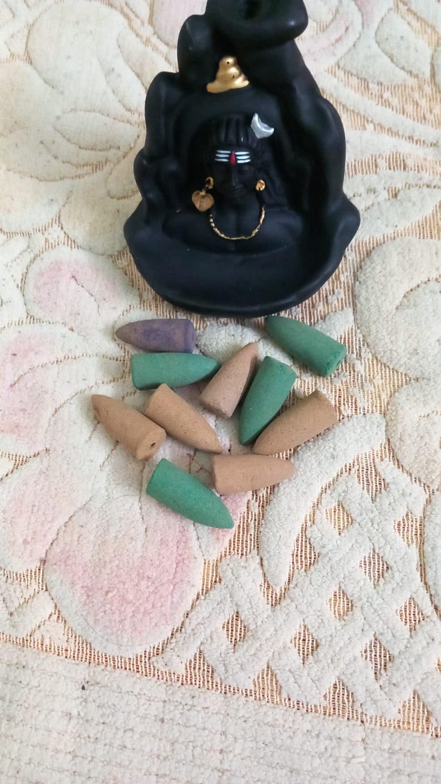 FAIRY FIRST® Smoke Fountain Lord Shiva Adiyogi Statue Cone Incense ...