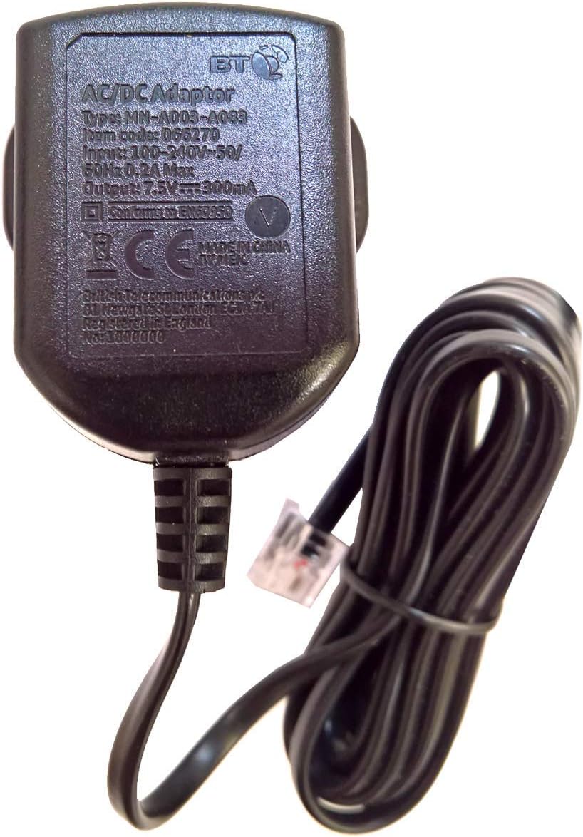 BT Power Supply (Charger) Item Code 066270 for various BT Cordless DECT ...