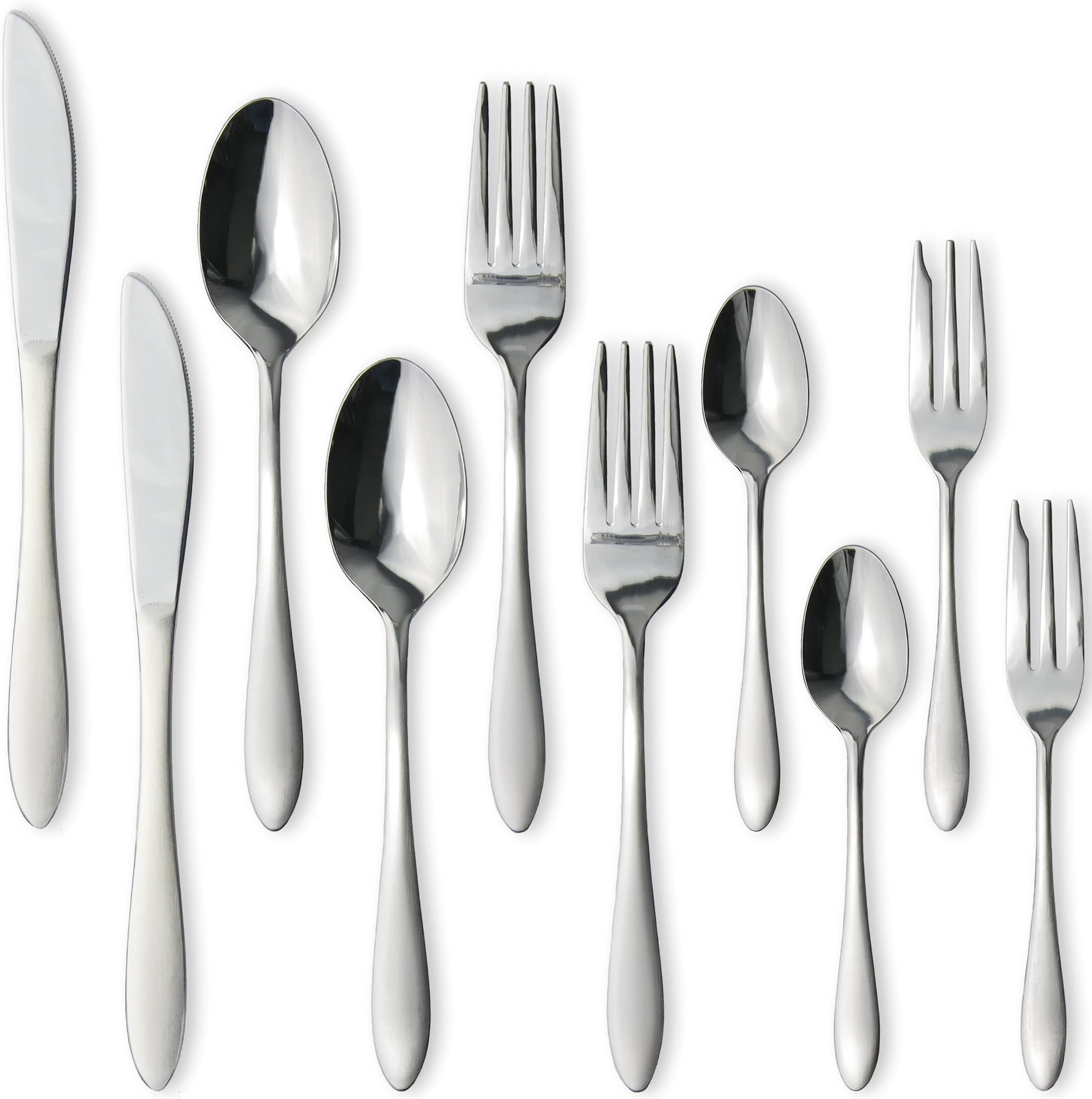 Amazon.com: Nagao Tsubamesanjo Dinner Cutlery Set, 10 Pieces, 18-0 ...