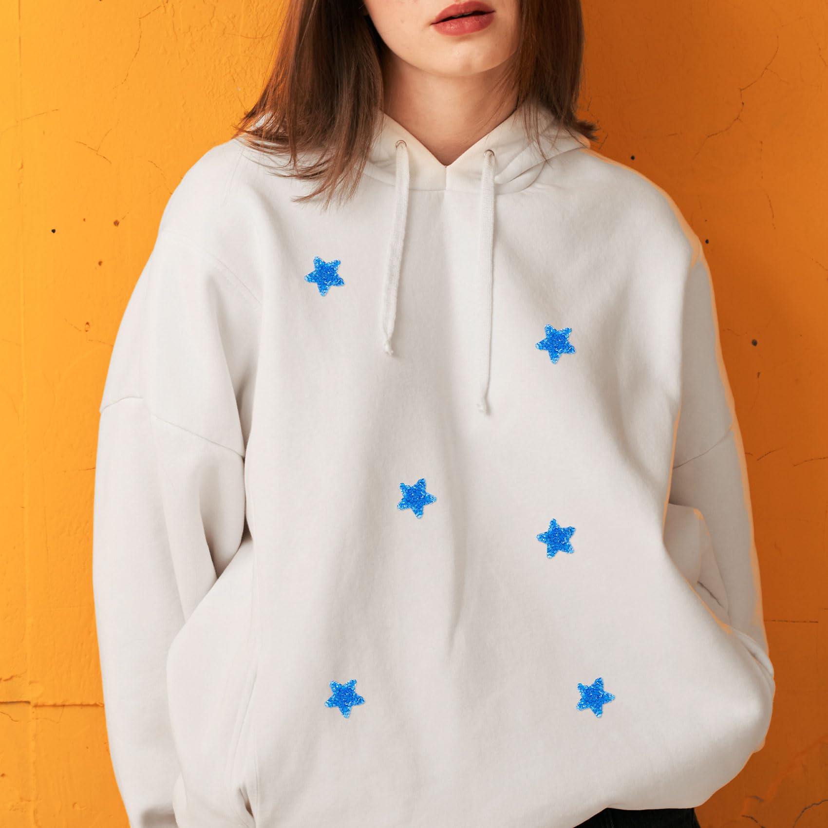 Snapklik.com : 6pcs Star Iron On Patches, 2 X 2 Cm Glitter Rhinestone ...