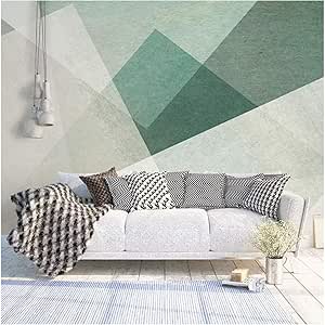 Amazon.com: TUYIFA 3D Wallpaper Mural Geometric Square TV Background ...