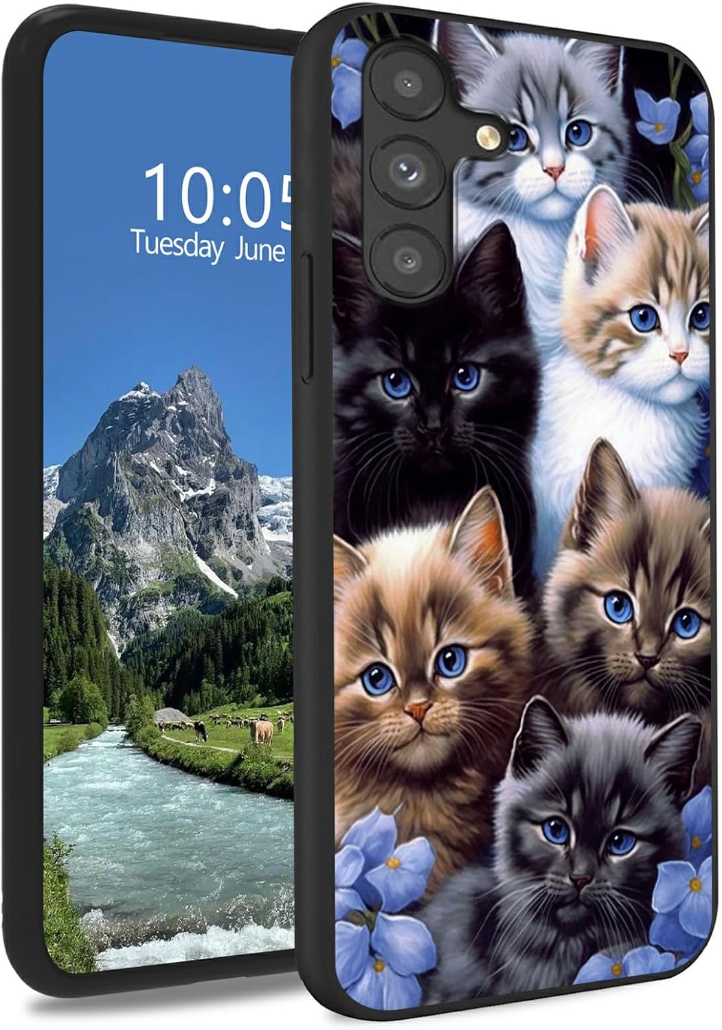 Amazon.com: DIGTIALL TPU Case for Samsung Galaxy S24 FE 6.7" Slim Black ...