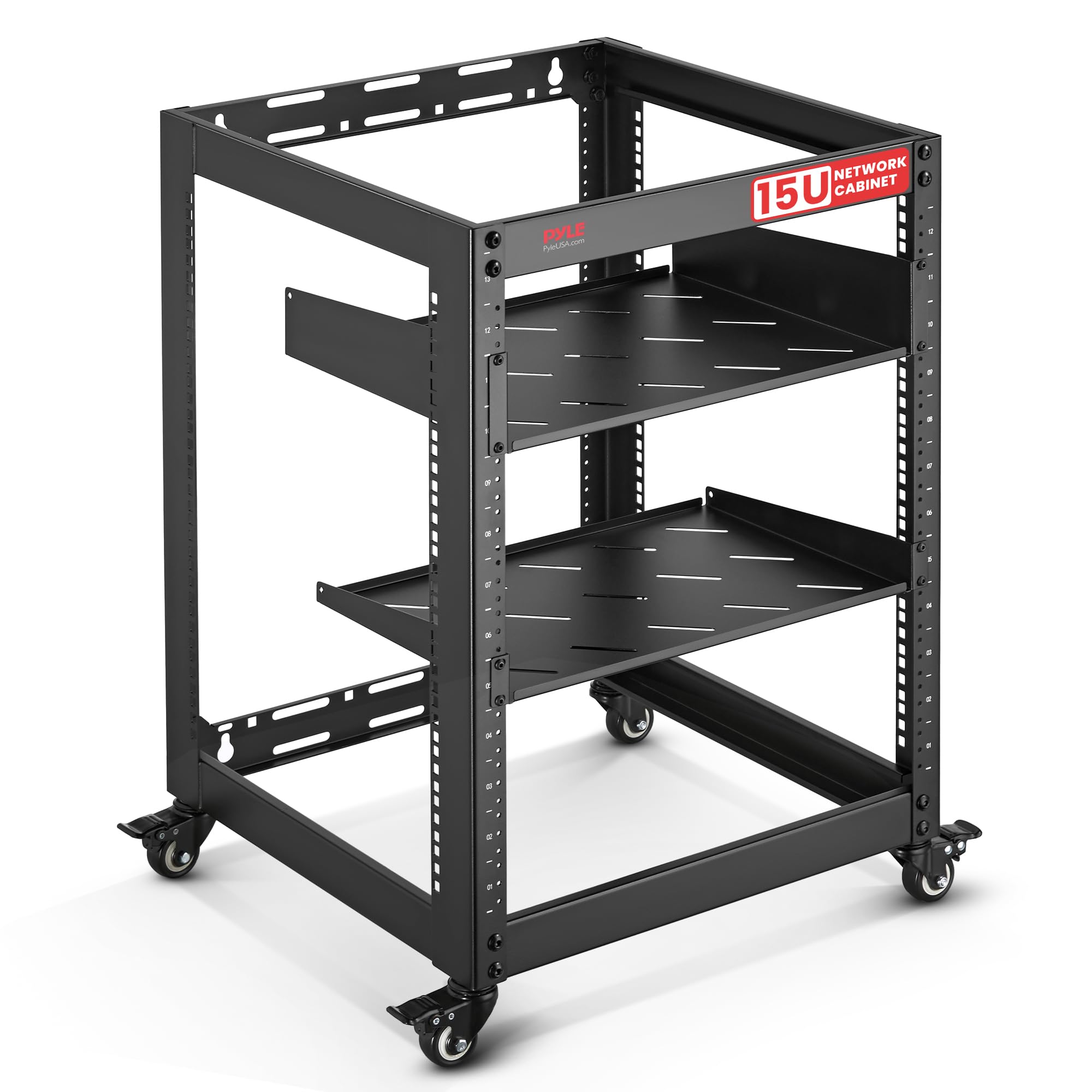 Amazon.com: 15U Server Rack Network Cabinet - Open Frame Rack, Wall ...
