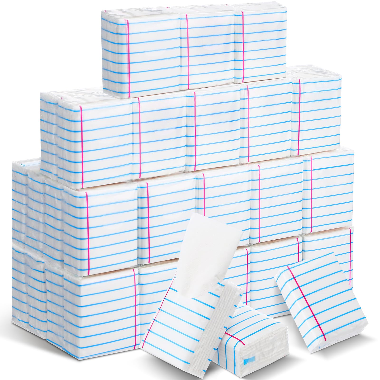 Snapklik.com : Ctosree 50 Pack Classroom School Pocket Tissues Travel ...