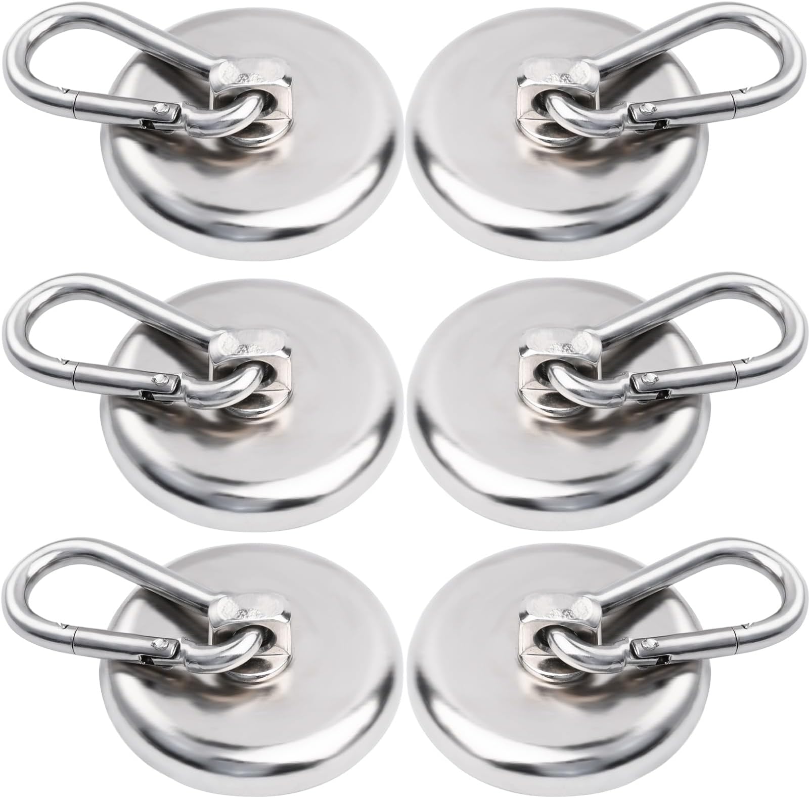 MIN CI Magnetic Hooks 36mm Extra Strong Magnets 70lbs(32kg), N52 Strong ...